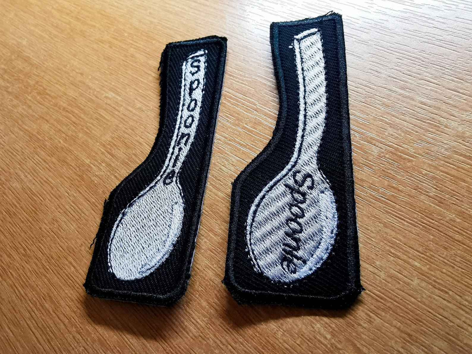 Spoonie Iron on Embroidered Patch Spoon Theory Disability Patches Wall ...
