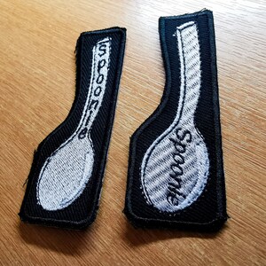 Spoonie Iron on Embroidered Patch Spoon Theory Disability Patches Wall ...