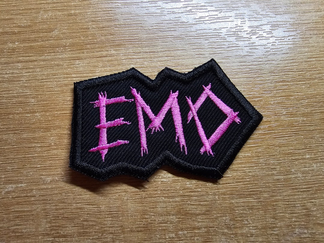 Emo Embroidered Patch Pop Punk Metalcore 00s Culture Throwback Pink - Etsy