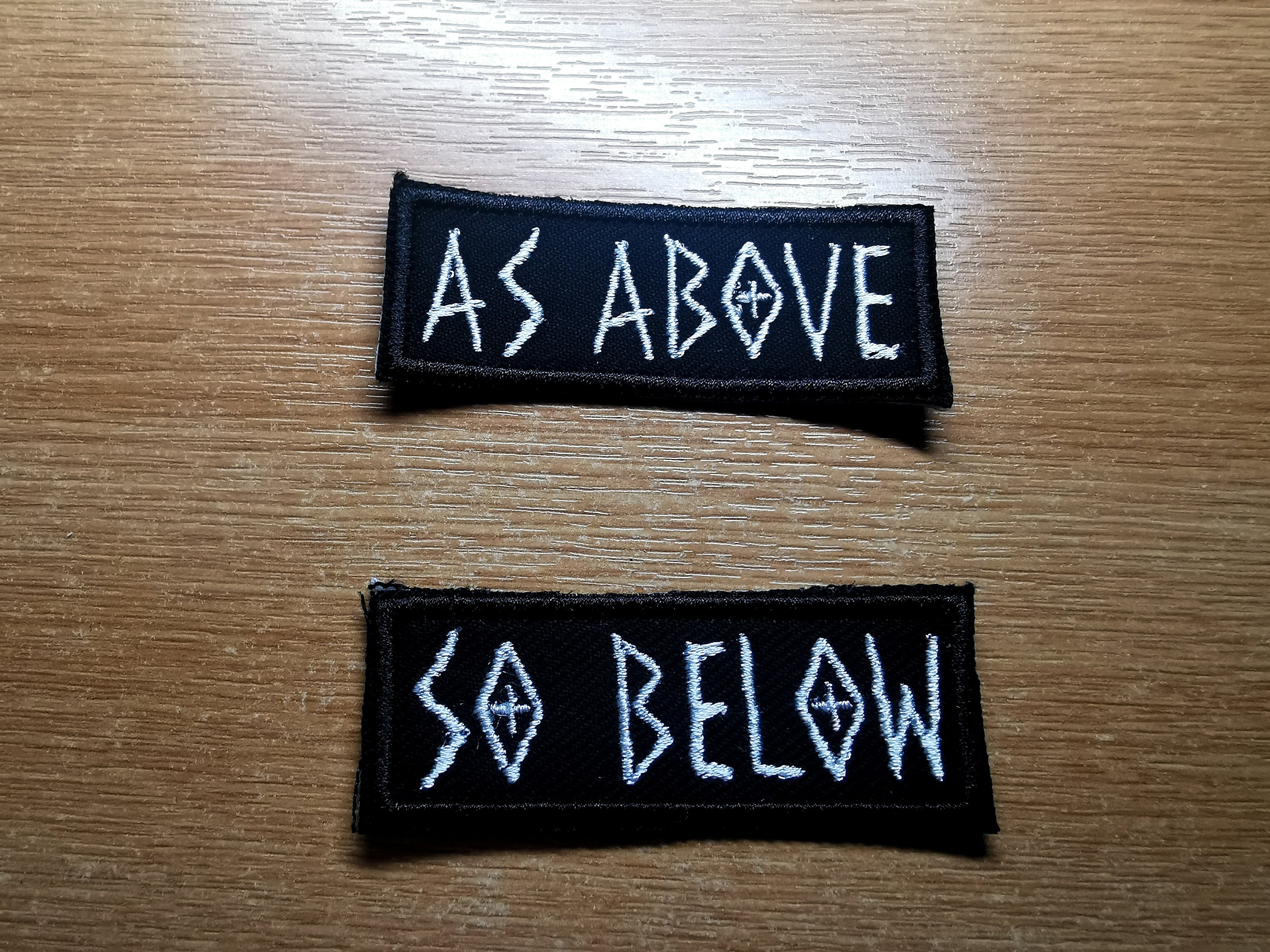 As Above so Below Iron on Embroidered Patch Heavy Metal Style Patch - Etsy