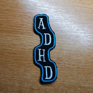 ADHD Iron on Patch Embroidered ADD Awareness Neuro Divergent Autism - Etsy