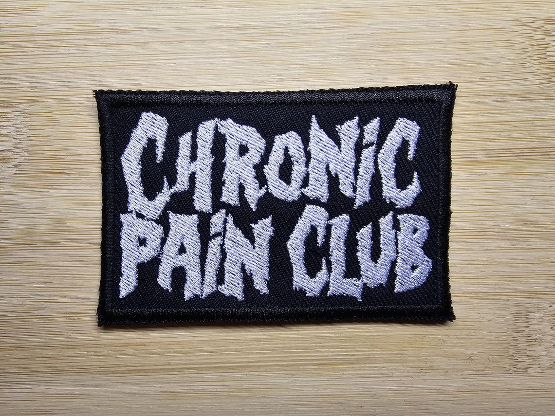 Chronic Pain Club Death Metal Iron on Embroidered Patch Spoon Theory ...