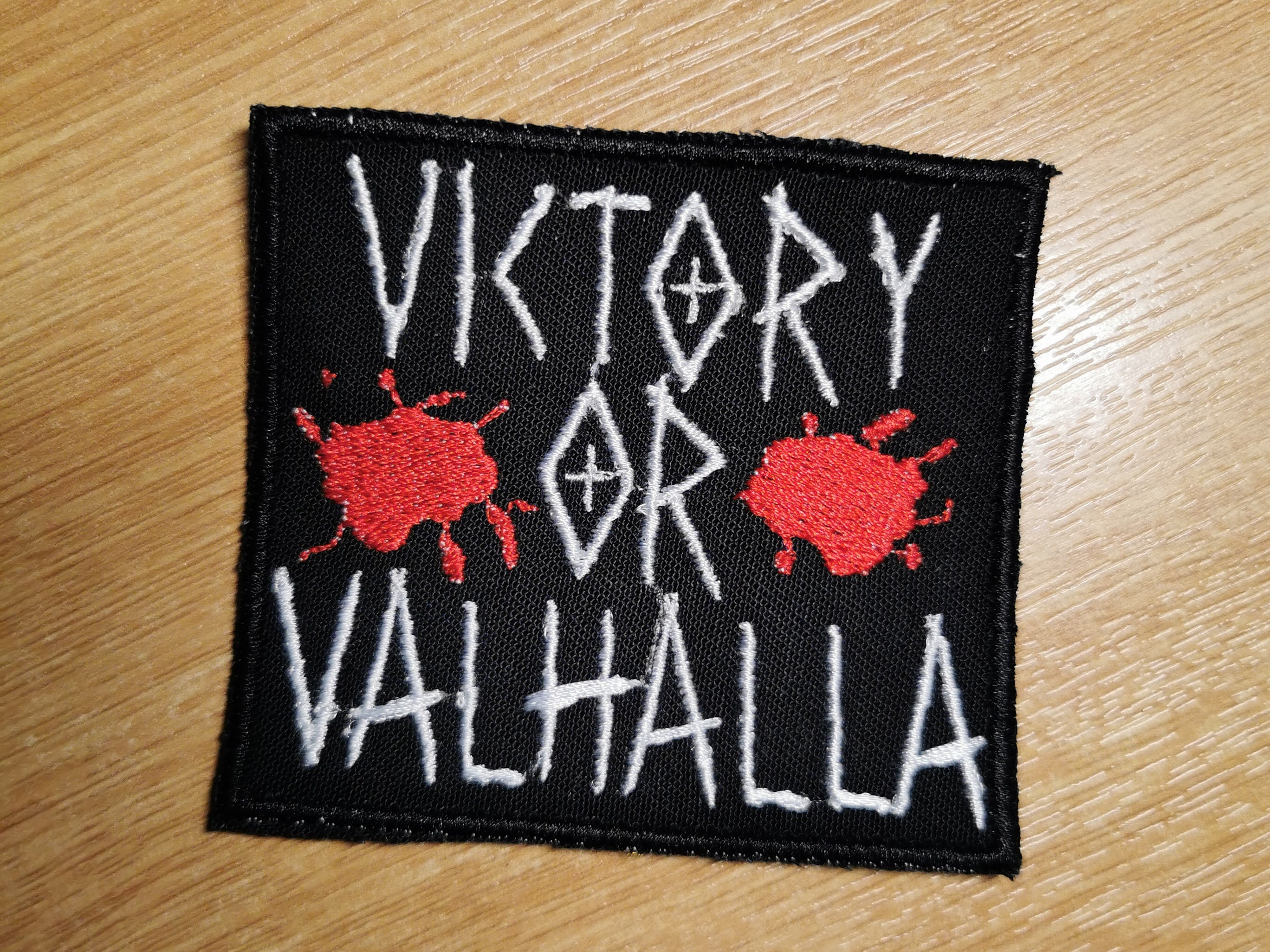 Victory or Valhalla Norse Viking Iron on Embroidered Patch | Etsy