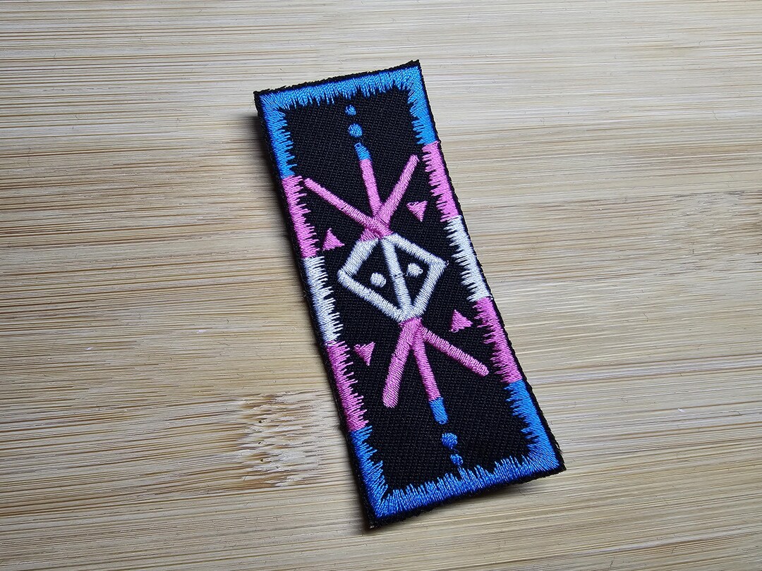 Protection Trans Flag Bindrune Viking Patch Iron on Embroidered Norse ...