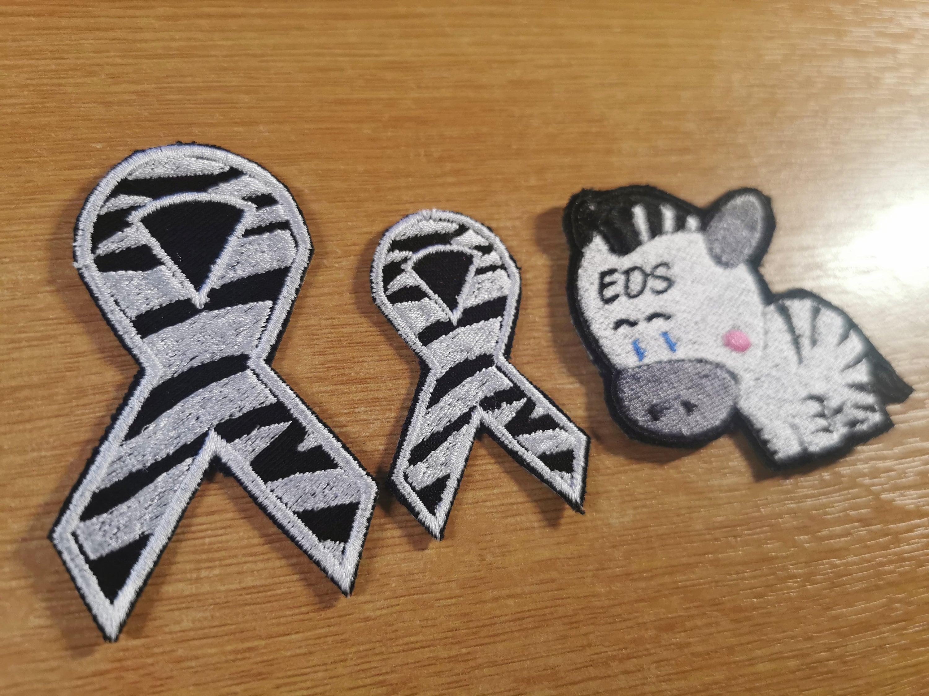 EDS Zebra Ehlers-danlos Ribbon Syndrome Awareness Iron on - Etsy