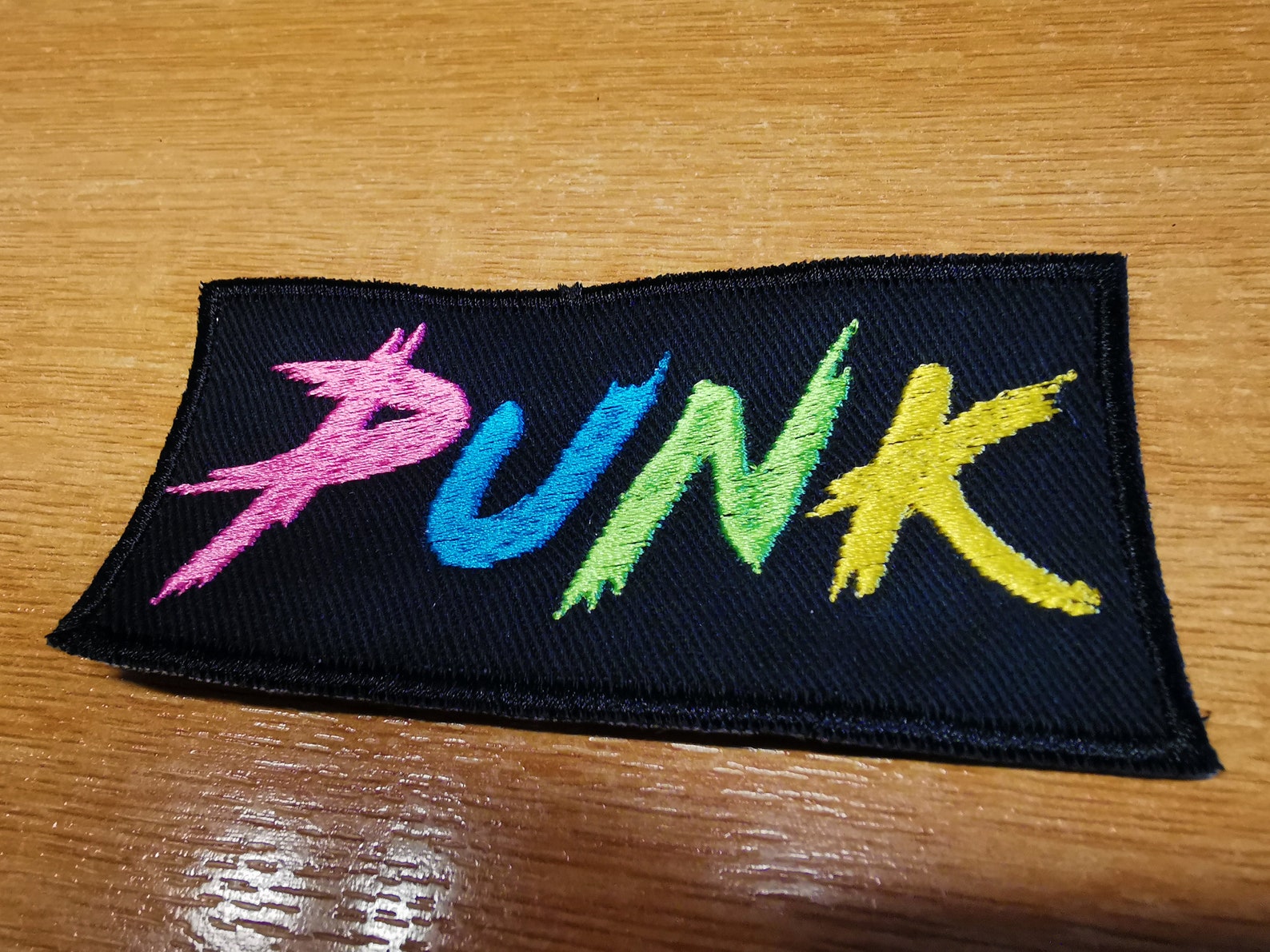 Colourful Punk Iron on Embroidered Patch Bright Vibrant - Etsy