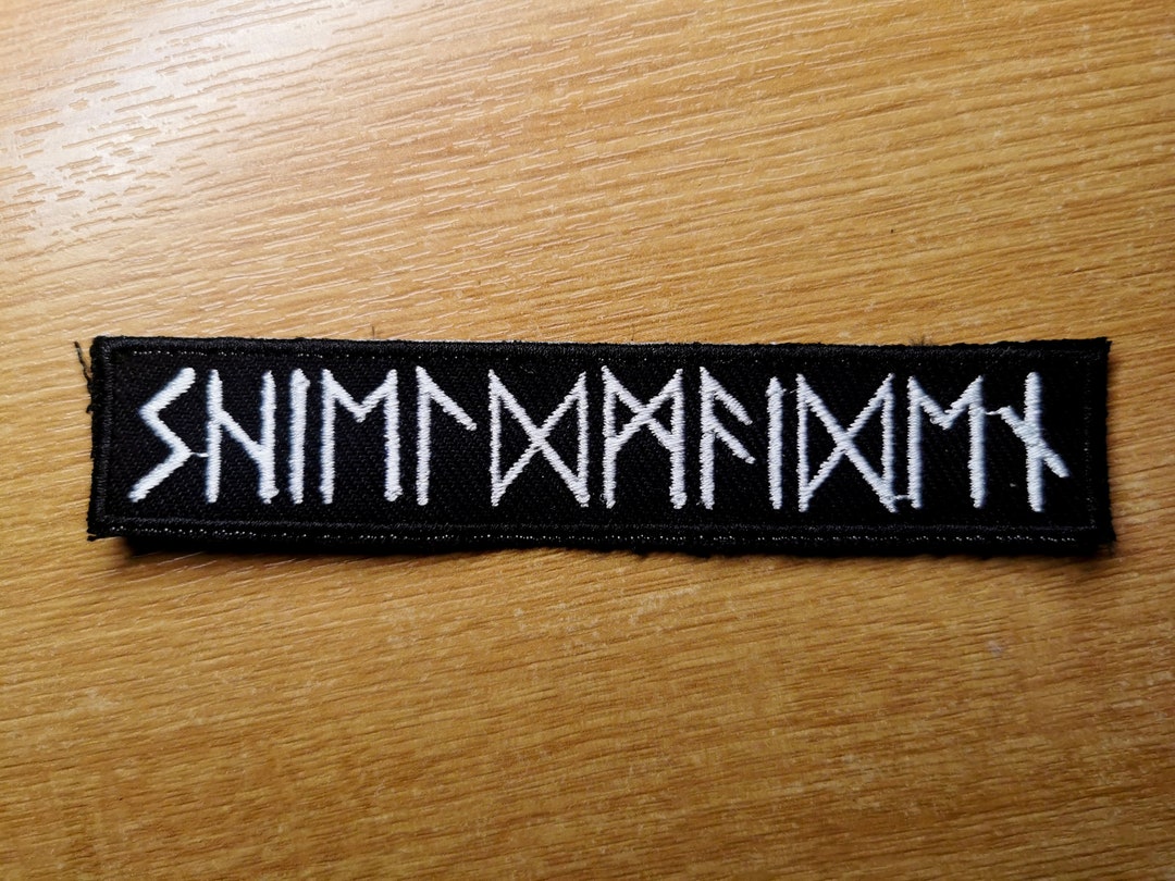 Shieldmaiden Runes Iron on Embroidered Patch Viking Warrior Norse ...