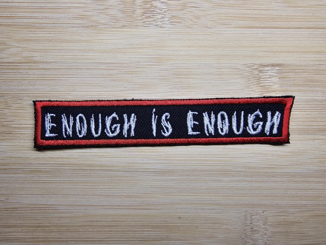 Enough is Enough Campaign Patch Strikers Left Wing Anti-racism - Etsy