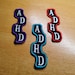 ADHD Iron on Patch Embroidered ADD Awareness Neuro Divergent Autism - Etsy