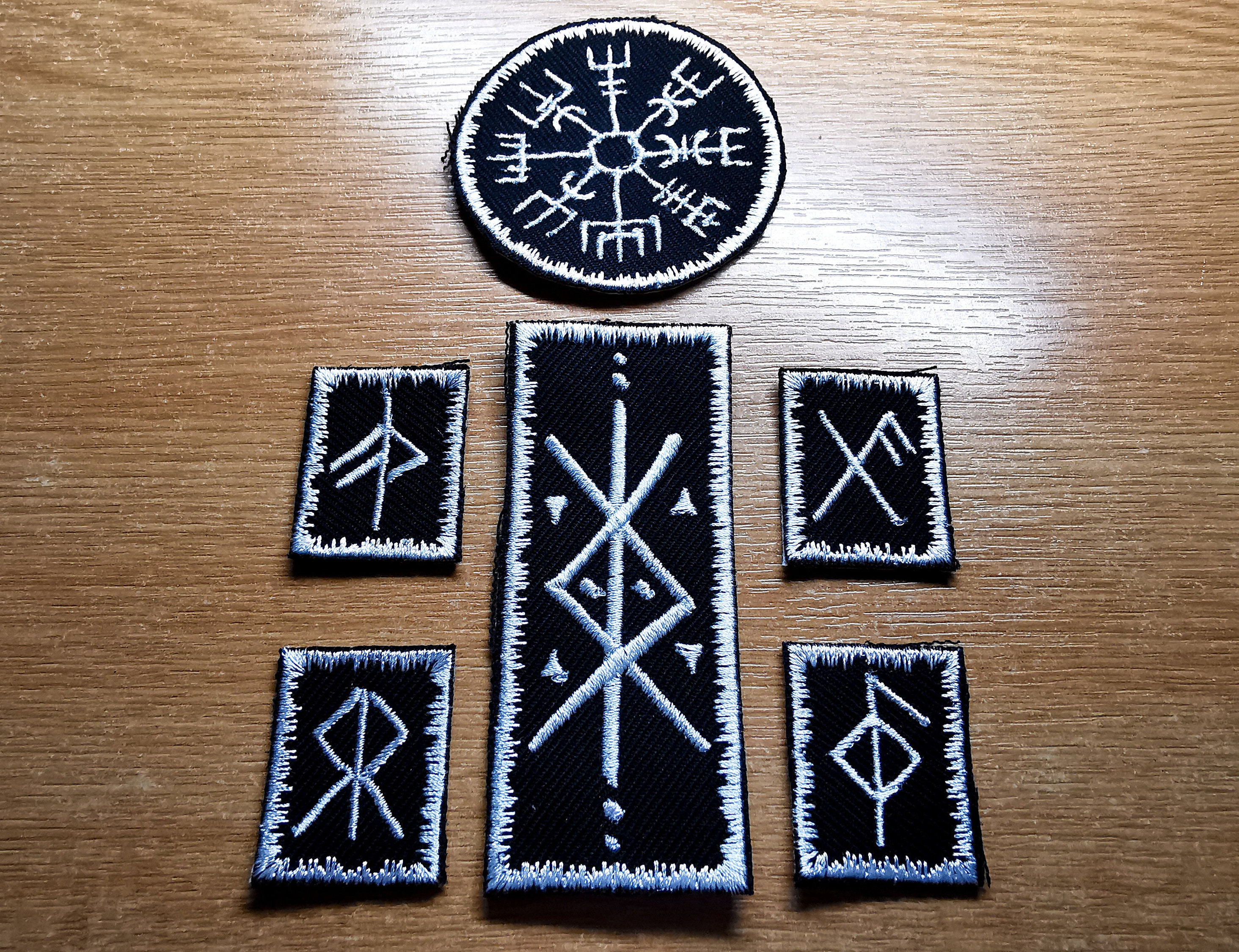 Viking Patches Bundle White Borders Iron on or Sew on Norse - Etsy