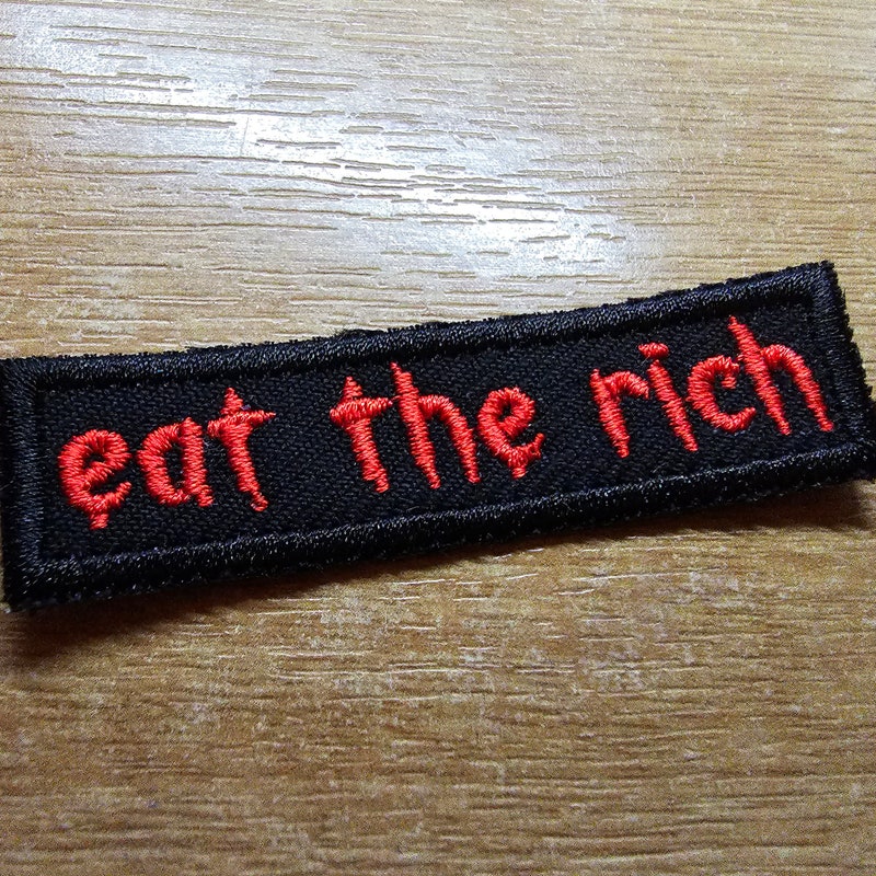 Eat the Rich Patch - Etsy