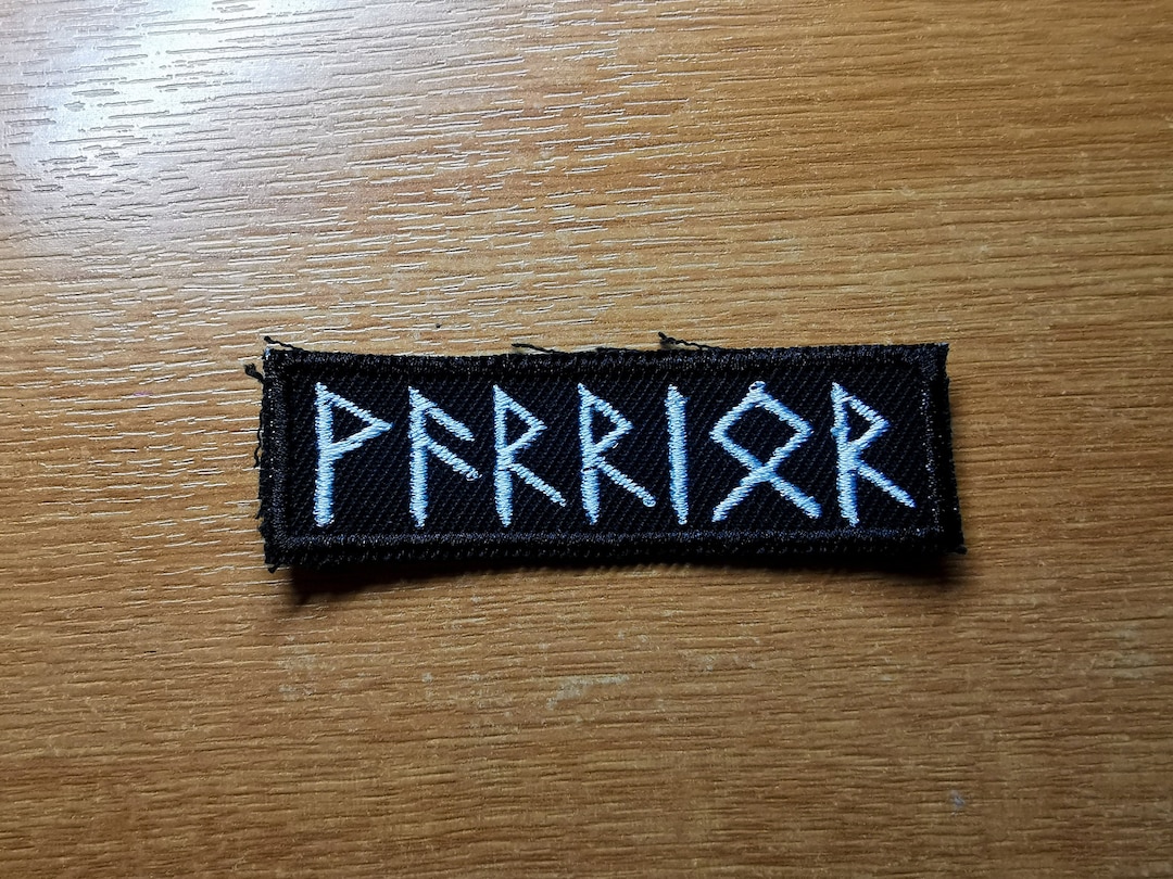 Warrior Runes Iron on Embroidered Patch Viking Warrior Norse Inspired ...