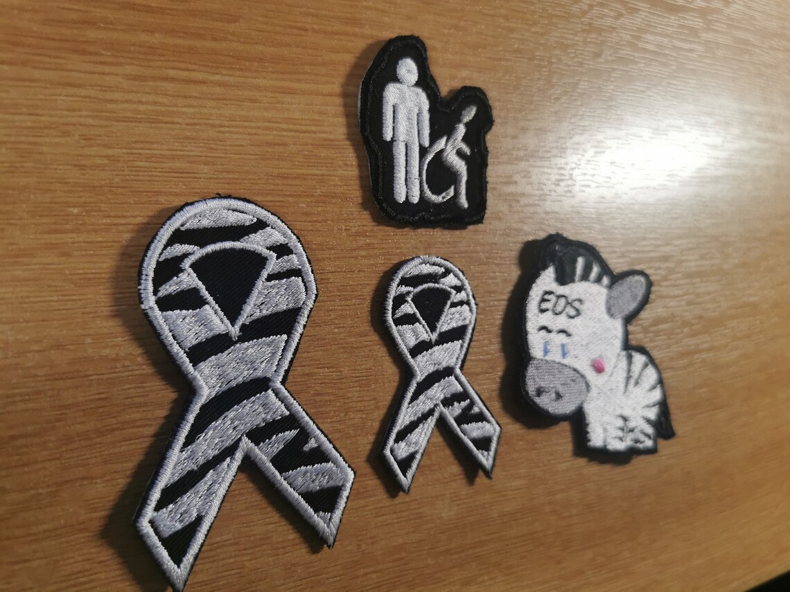 EDS Zebra Ehlers-danlos Ribbon Syndrome Awareness Iron on - Etsy