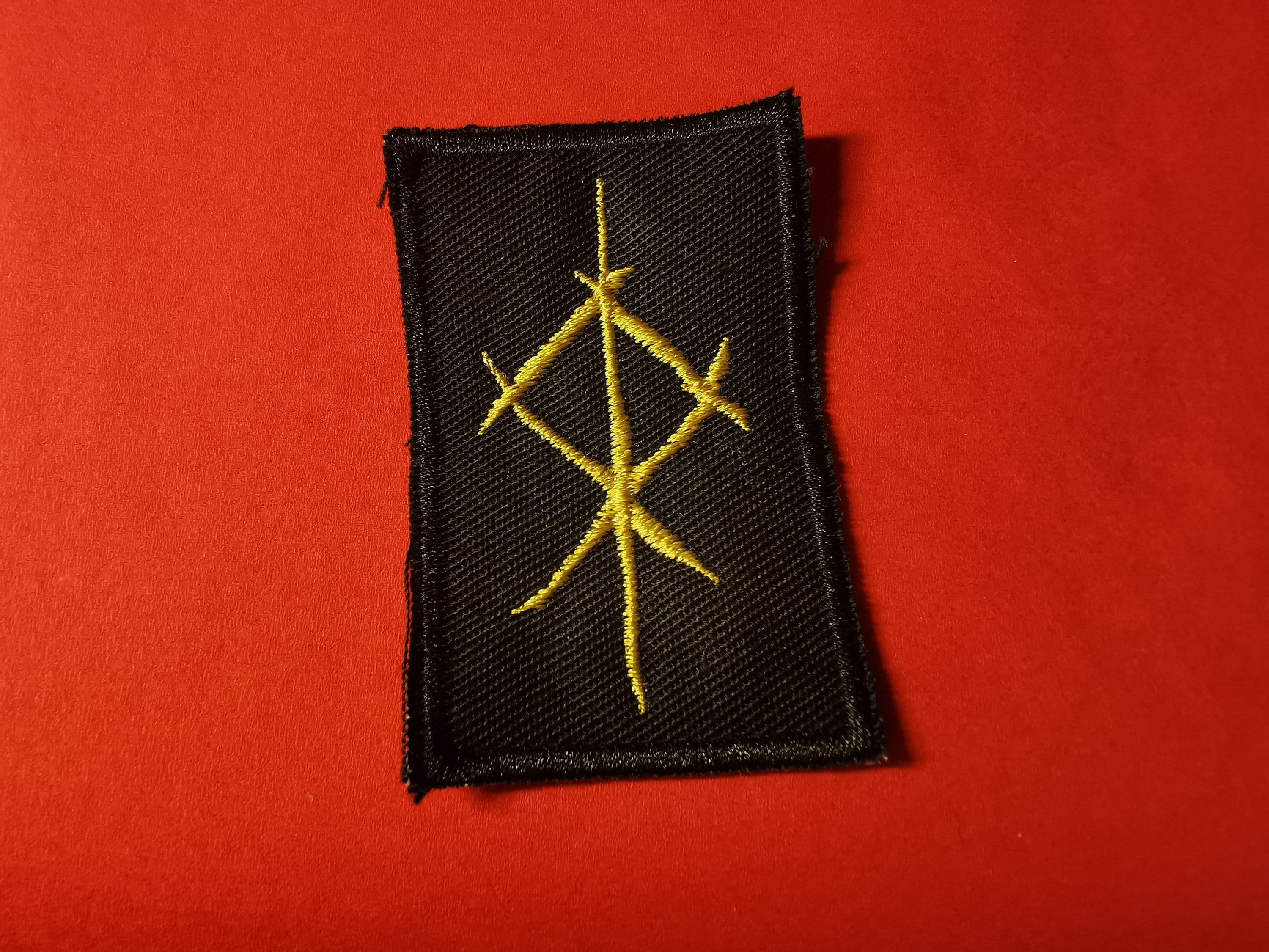 Rune Patch Vikings Rustic Norse Mythology Othala Runic Heathenry Gold ...