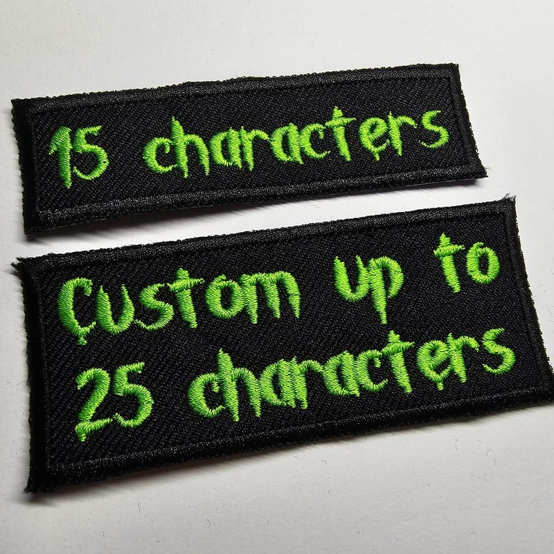 Custom Letter Patch Green - Etsy UK