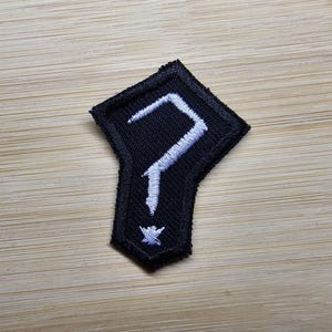 Question Mark Small Iron on Embroidered Patch Gothic Punk Crust - Etsy