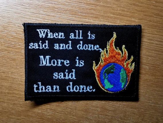 Climate Change Patch Climate Action Environmental Iron on or - Etsy