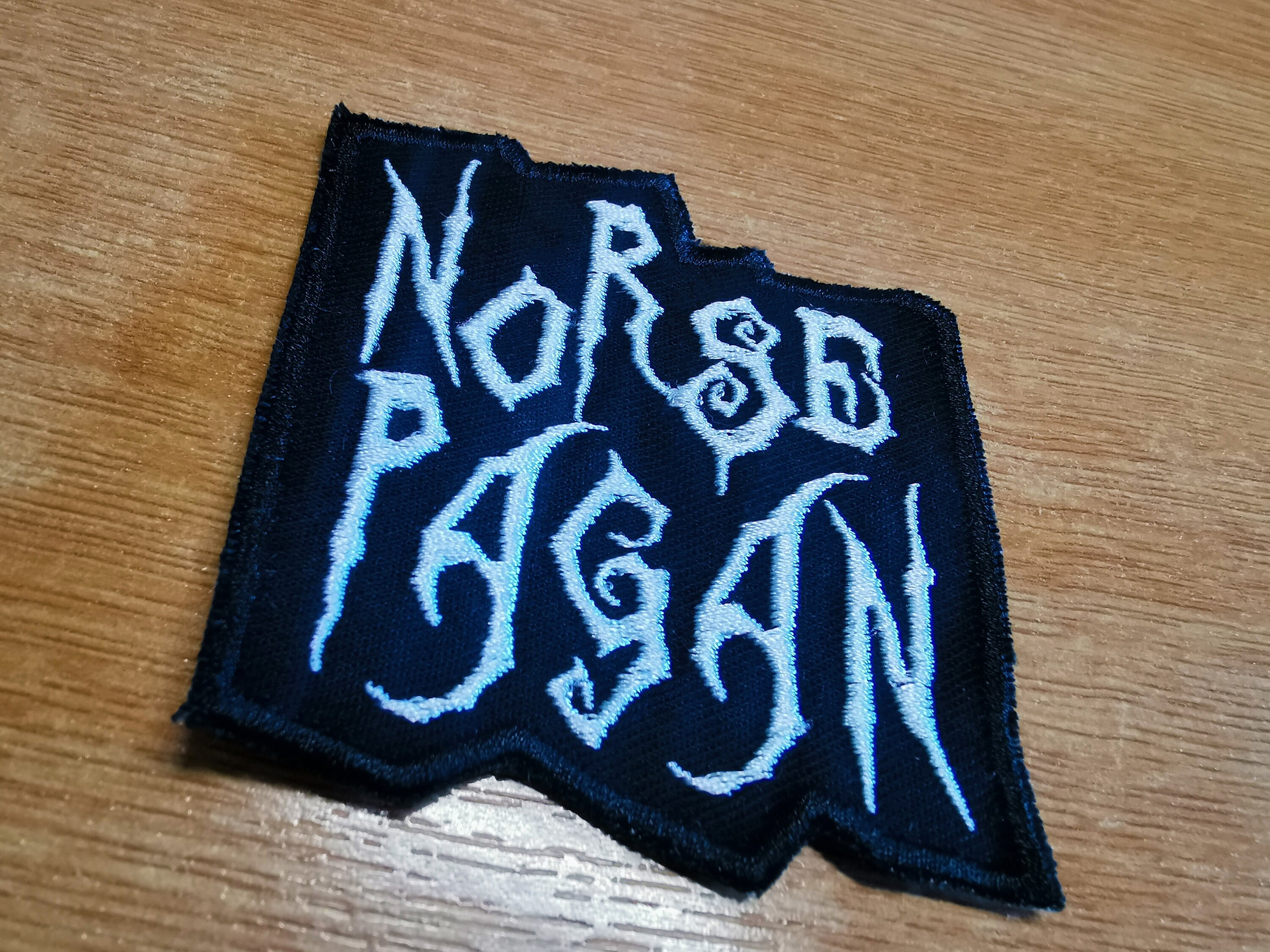 Norse Pagan Iron On Embroidered Patch Heavy Metal style patch | Etsy