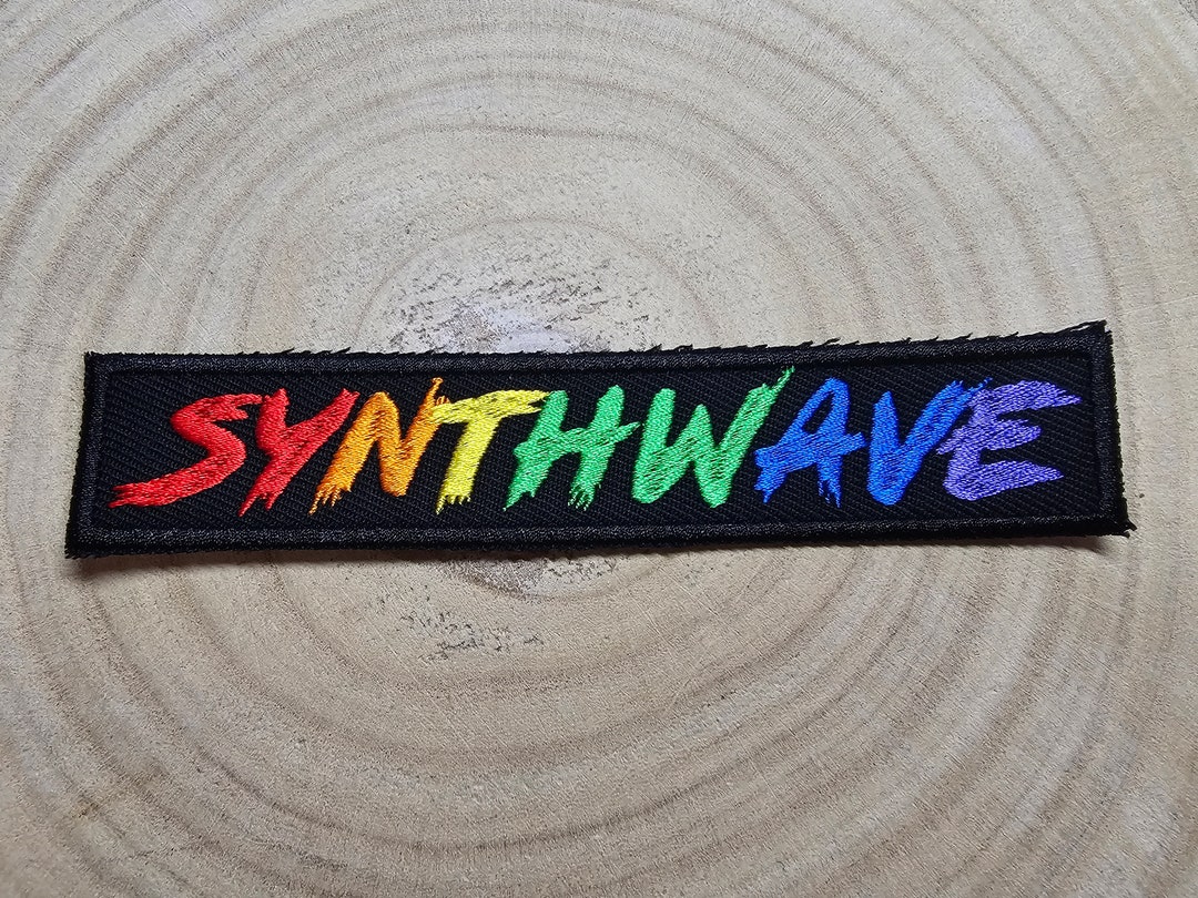 Synthwave Iron on Rainbow Outrun Embroidered Patch Carpenter Brut Retro ...