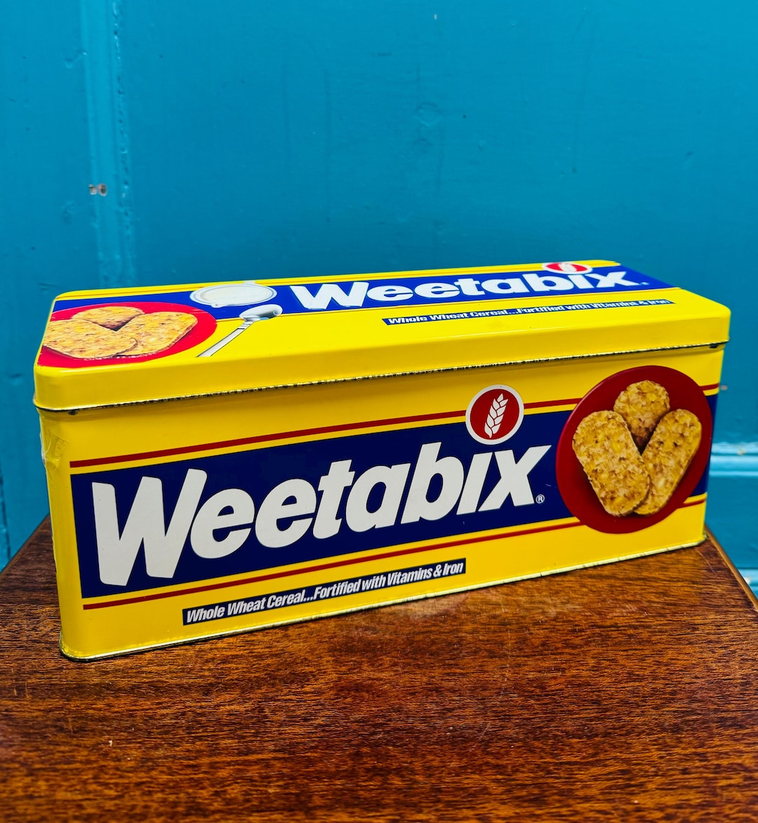 Vintage Weetabix Tin From the 70s With the Original Information Paper ...