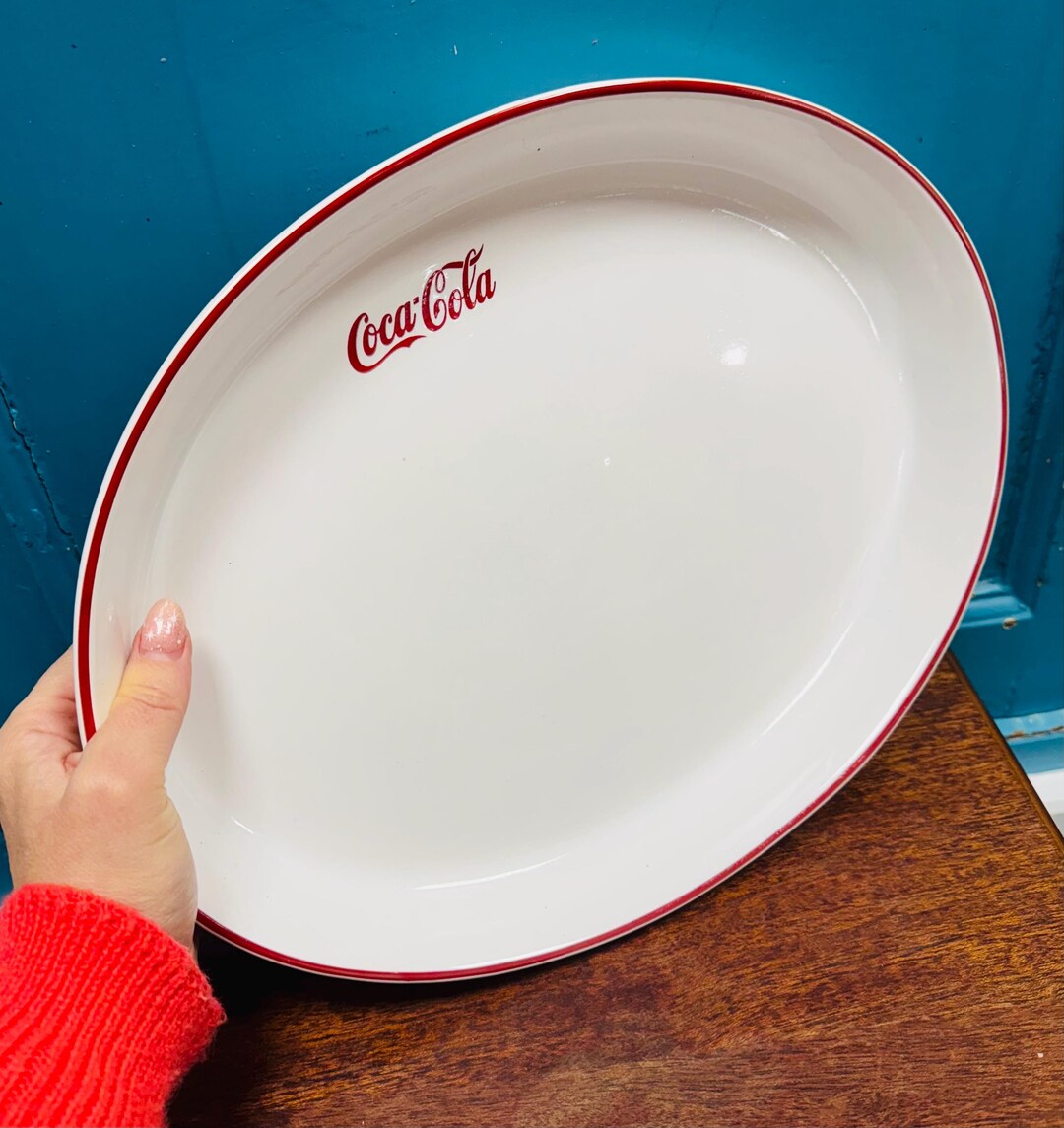 Rare Retro Coca-cola Oval Baking Dish - Etsy