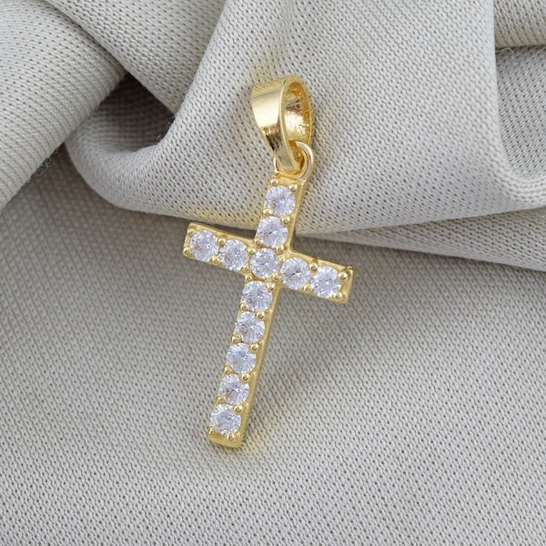 Moissanite Cross Etsy