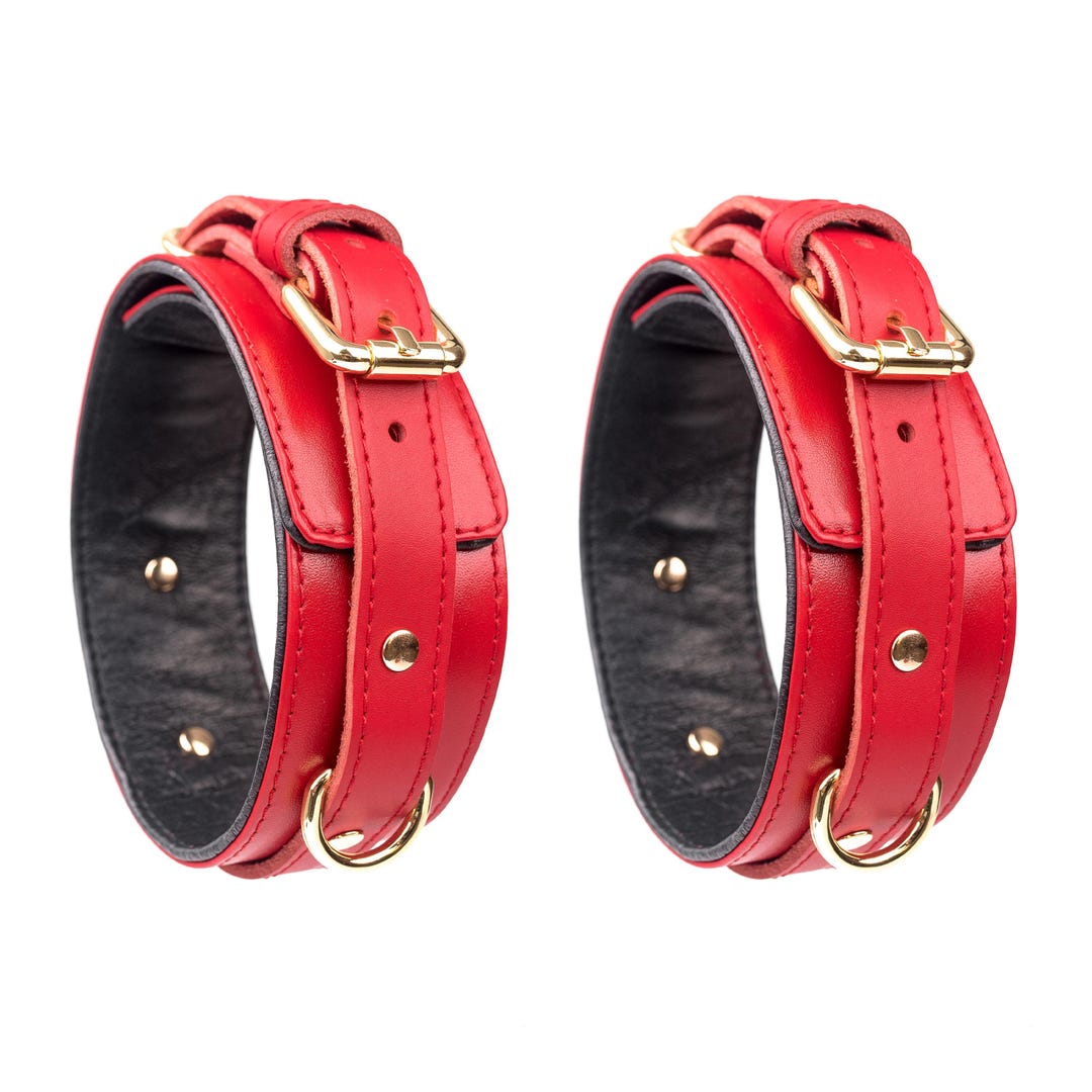 Red Thigh Cuffs, Red Garters, Role Play, Leather Gear, Leather Lingerie ...