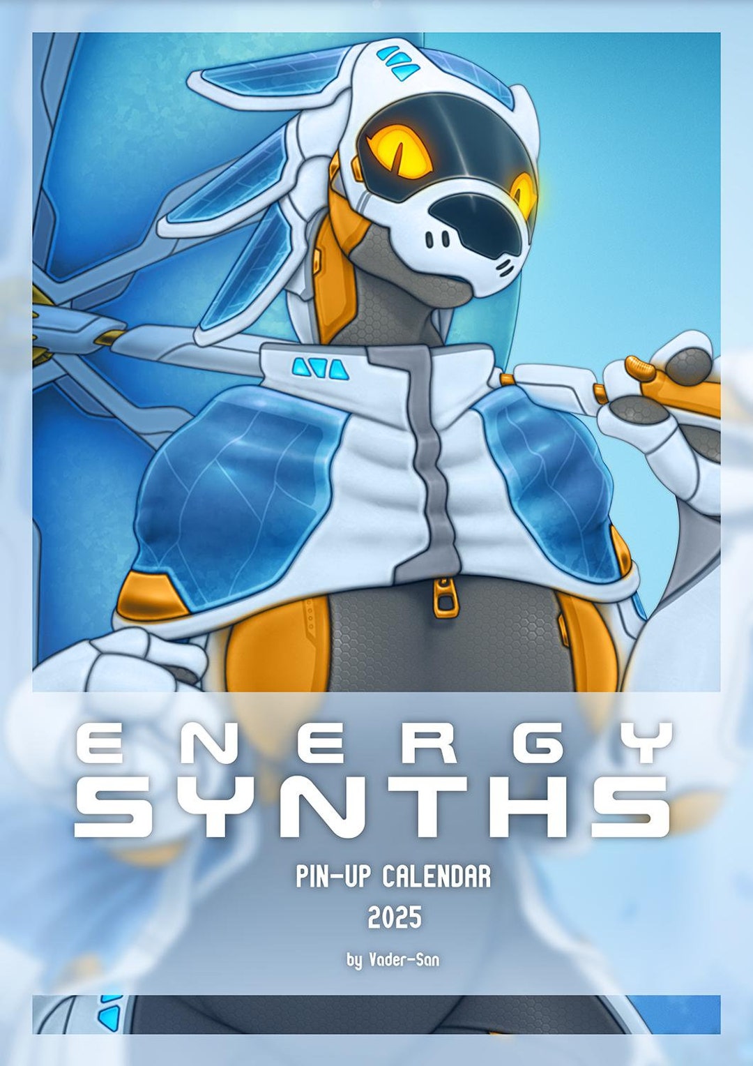 Vader-san Energy Synth Pin-up Wall Calendar 2025 SMALL DIN A4 - Etsy