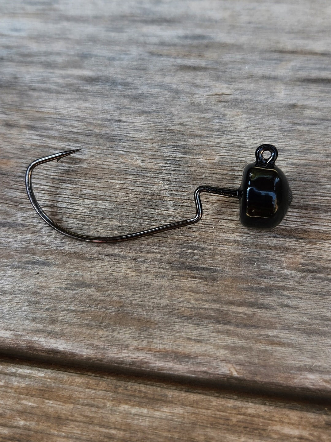 Weedless Finesse Ned Rig Hooks 4pack Black Weight 3/16 Weight - Etsy