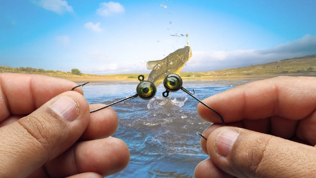 Freestyle Jig 2 Pack Chartreuse Eye Green Body 1/0 Hook 1/8 Weight - Etsy