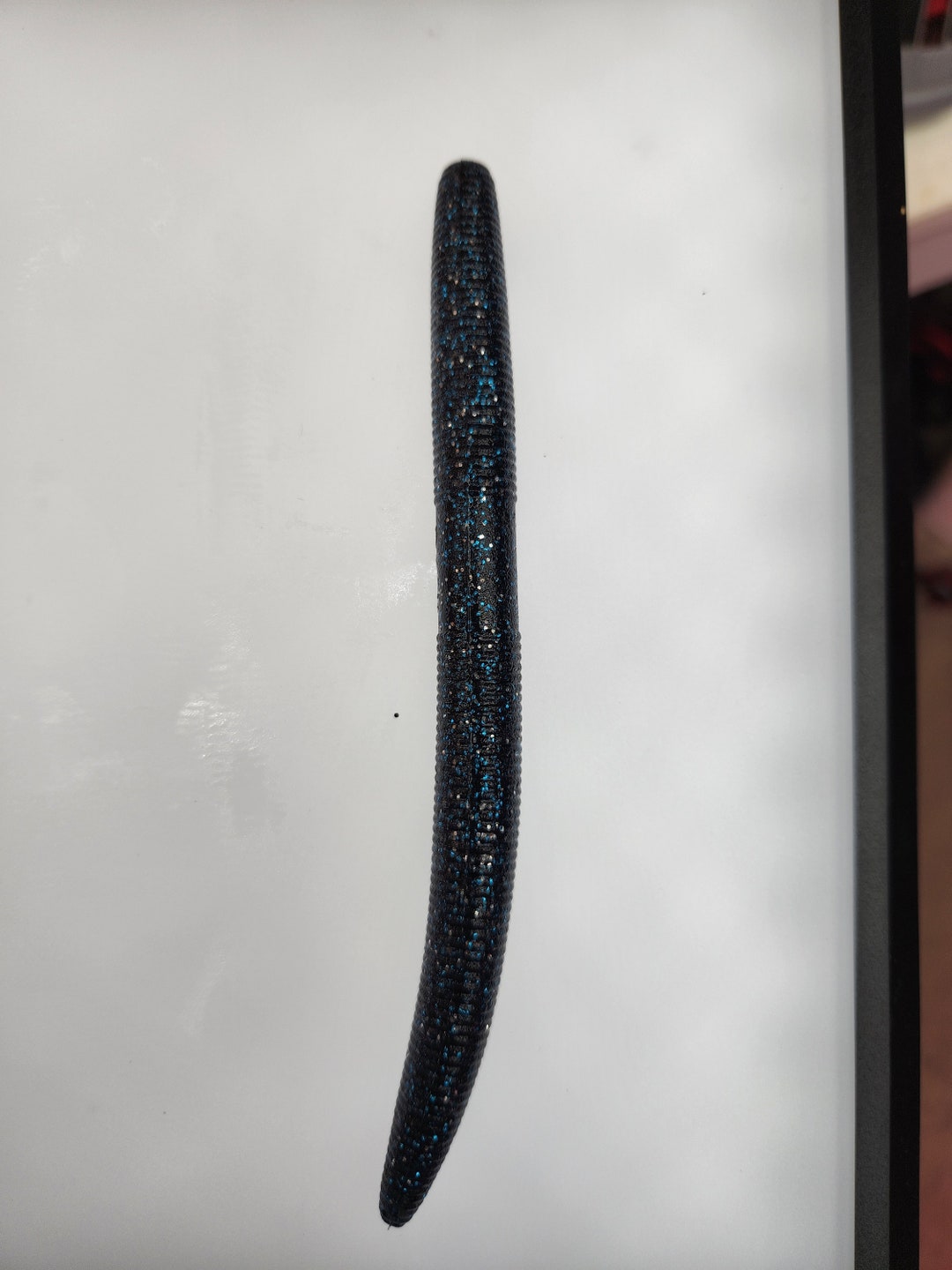 6" Stick Worms Black Blue and Silver Color (8 Pack) - Etsy