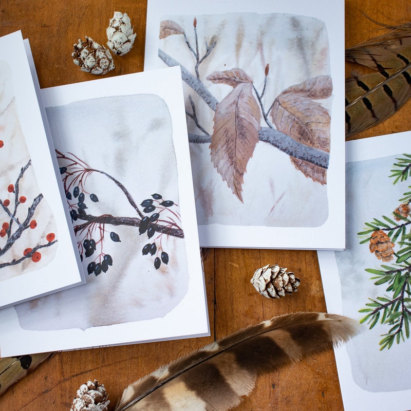 Winter Cards - Etsy