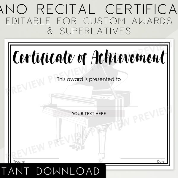 Piano Recital - Etsy