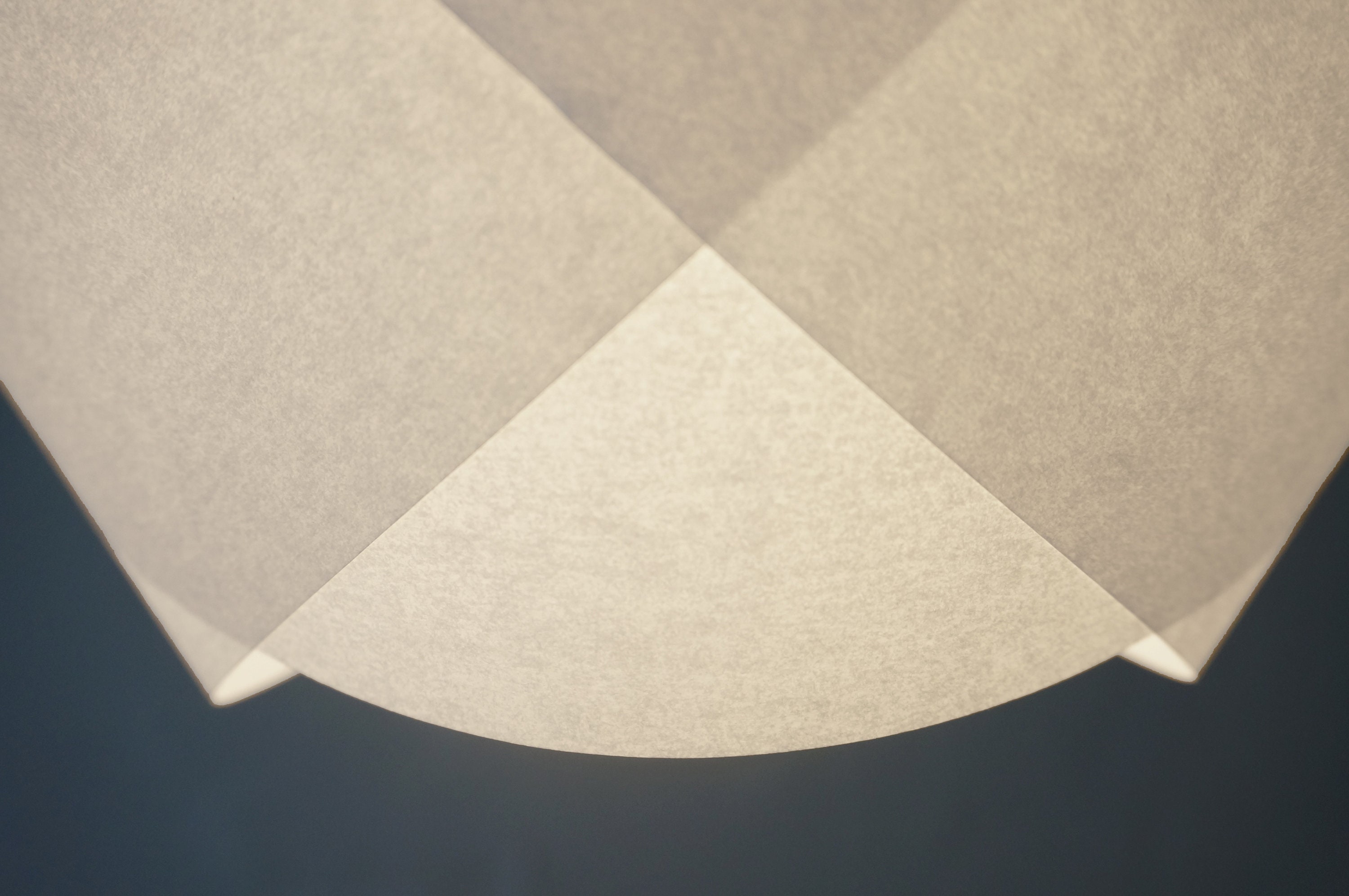 Ceiling Light With Origami Style Designer Lamp Shade. Minimal and ...