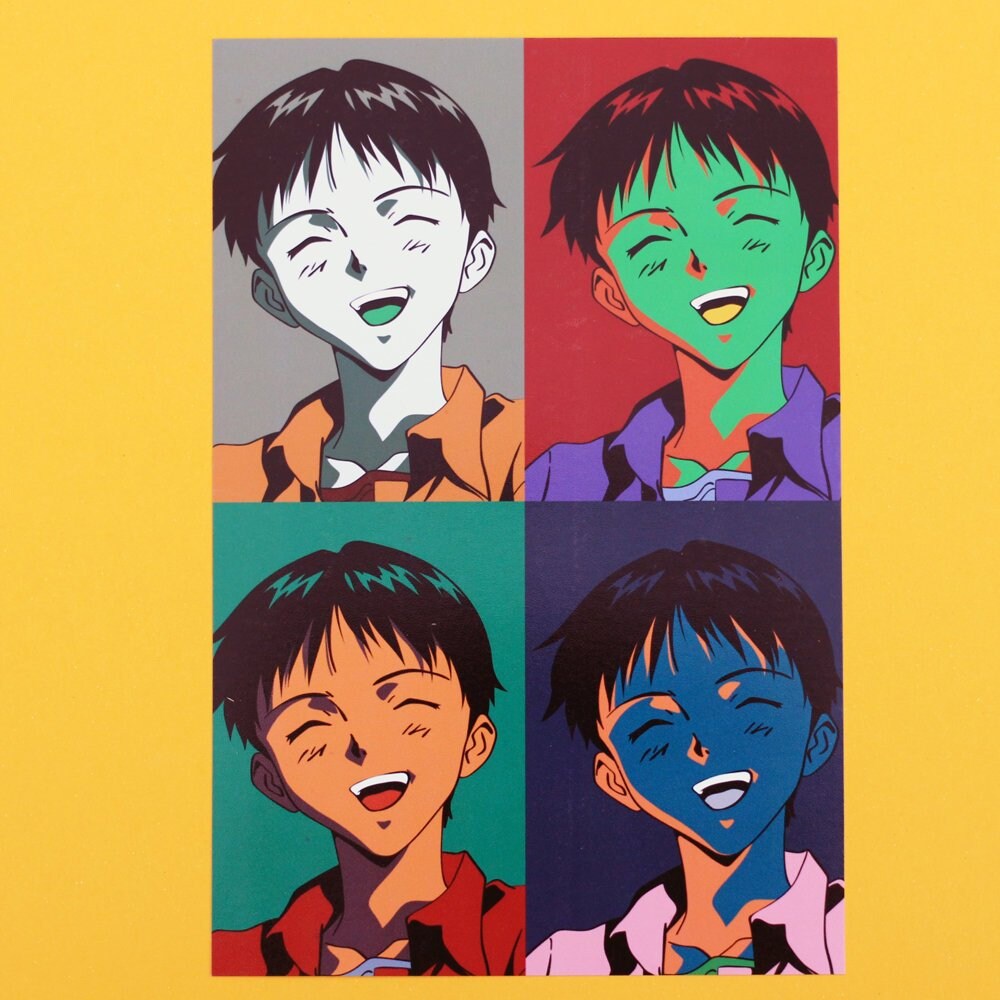 Shinji Ikari Pop Art Print Poster Evangelion - Etsy