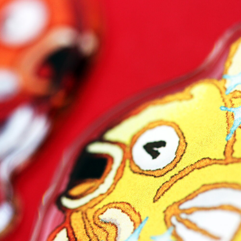 Shiny Magikarp Pokemon Keychain Pokemon Go - Etsy