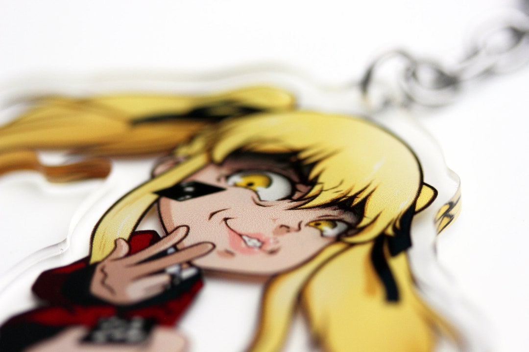 Kakegurui Mary Saotome Double-sided Keychain Compulsive Gambler - Etsy