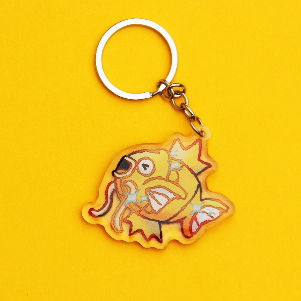 Shiny Magikarp Pokemon Keychain Pokemon Go | Etsy