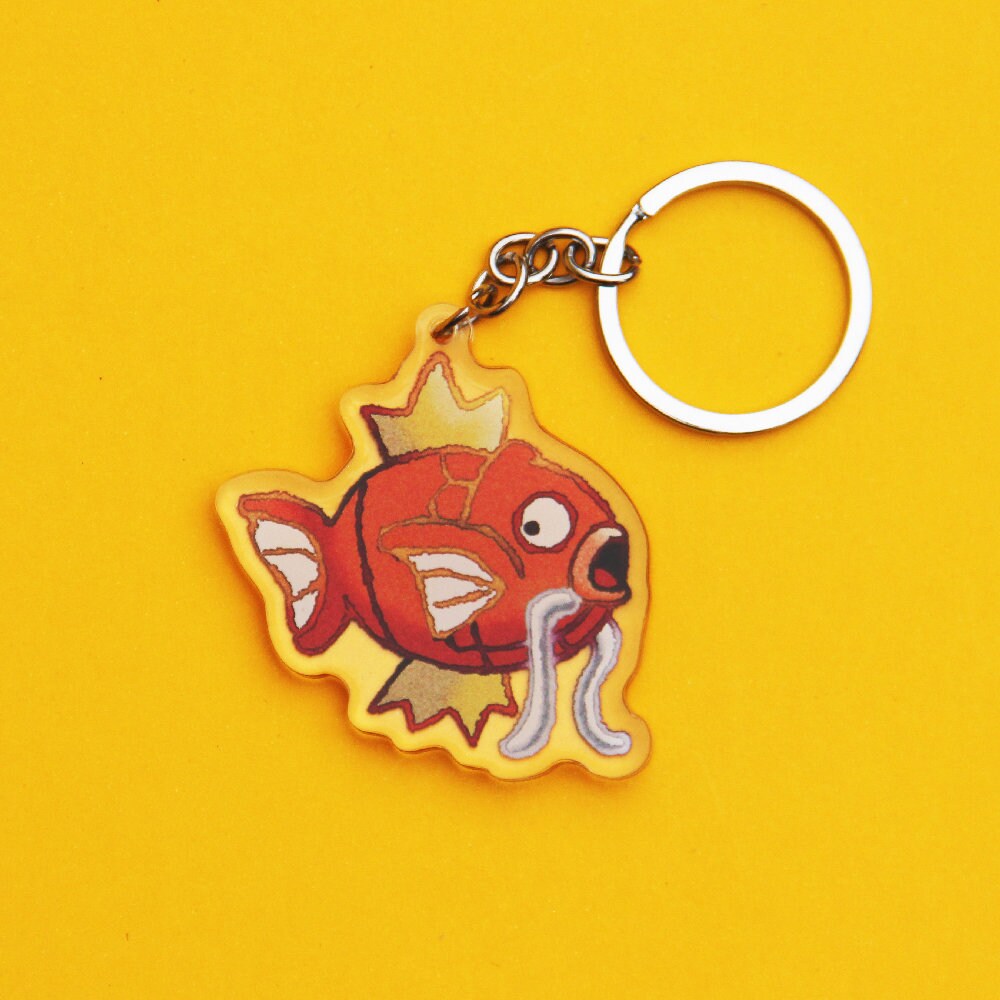 Shiny Magikarp Pokemon Keychain Pokemon Go - Etsy