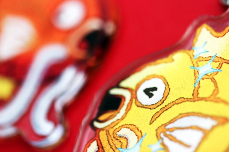 Shiny Magikarp Pokemon Keychain Pokemon Go - Etsy