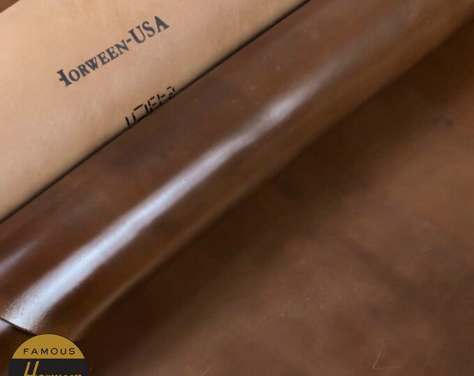 Horween Genuine Shell Cordovan, Bourbon, M, 1.7 1.9 Sq Ft, 1.8 2.0 Mm ...