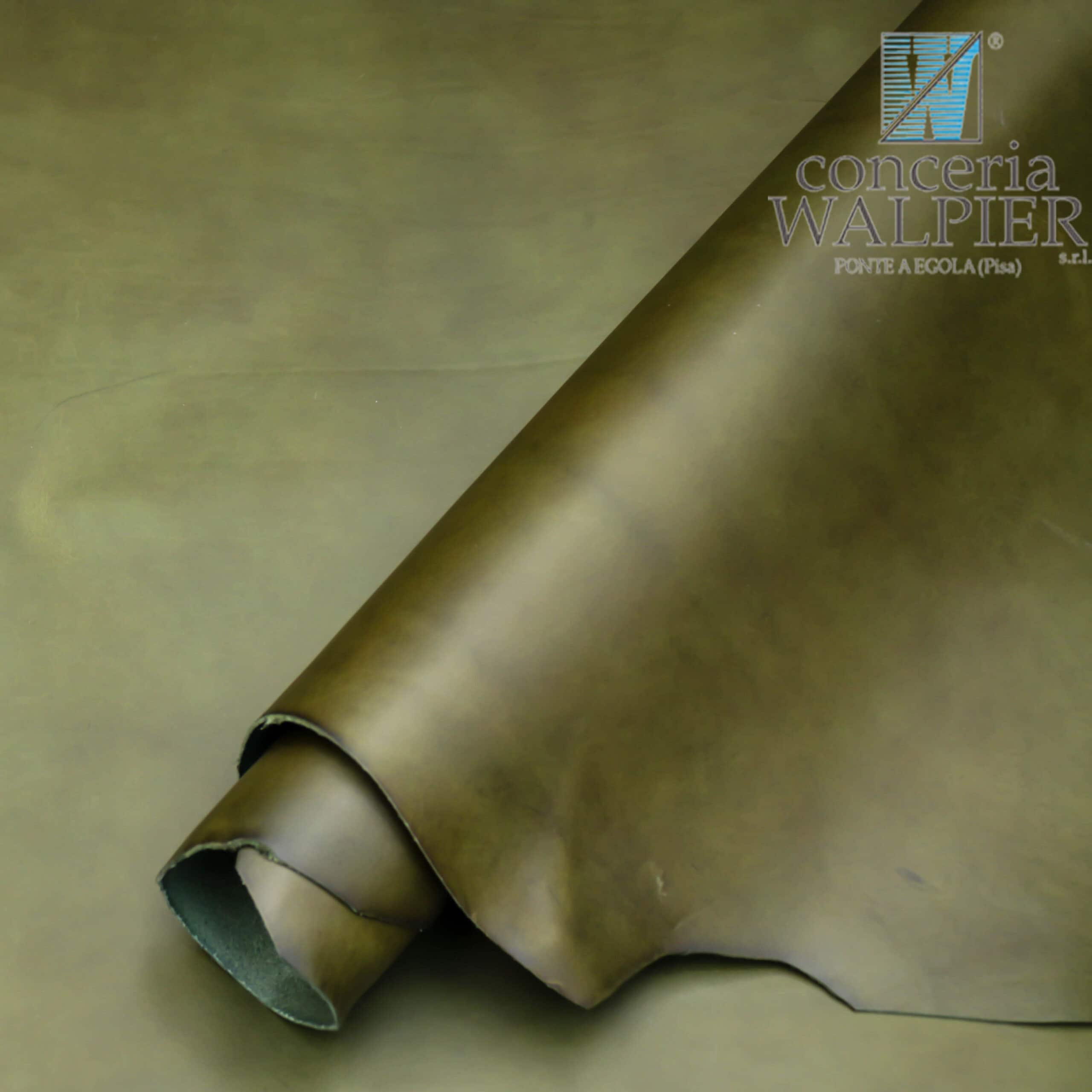 Walpier Buttero Veg Tan Leather 2.6 -2.8 Mm Thick Strap Blanks, Olive ...