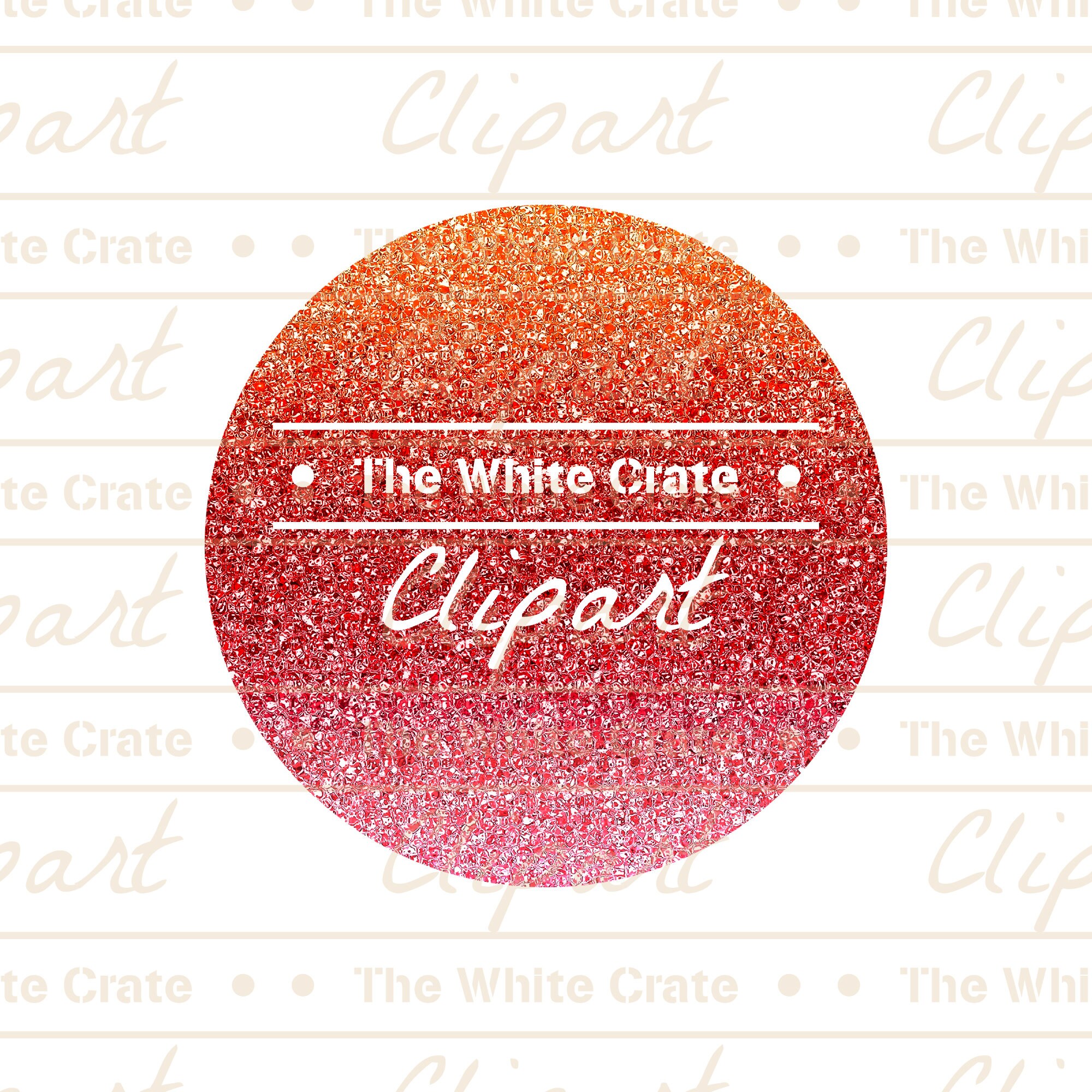 20 Colors Gradient Glitter Circle Clipart, Colorful Round Sparkling ...