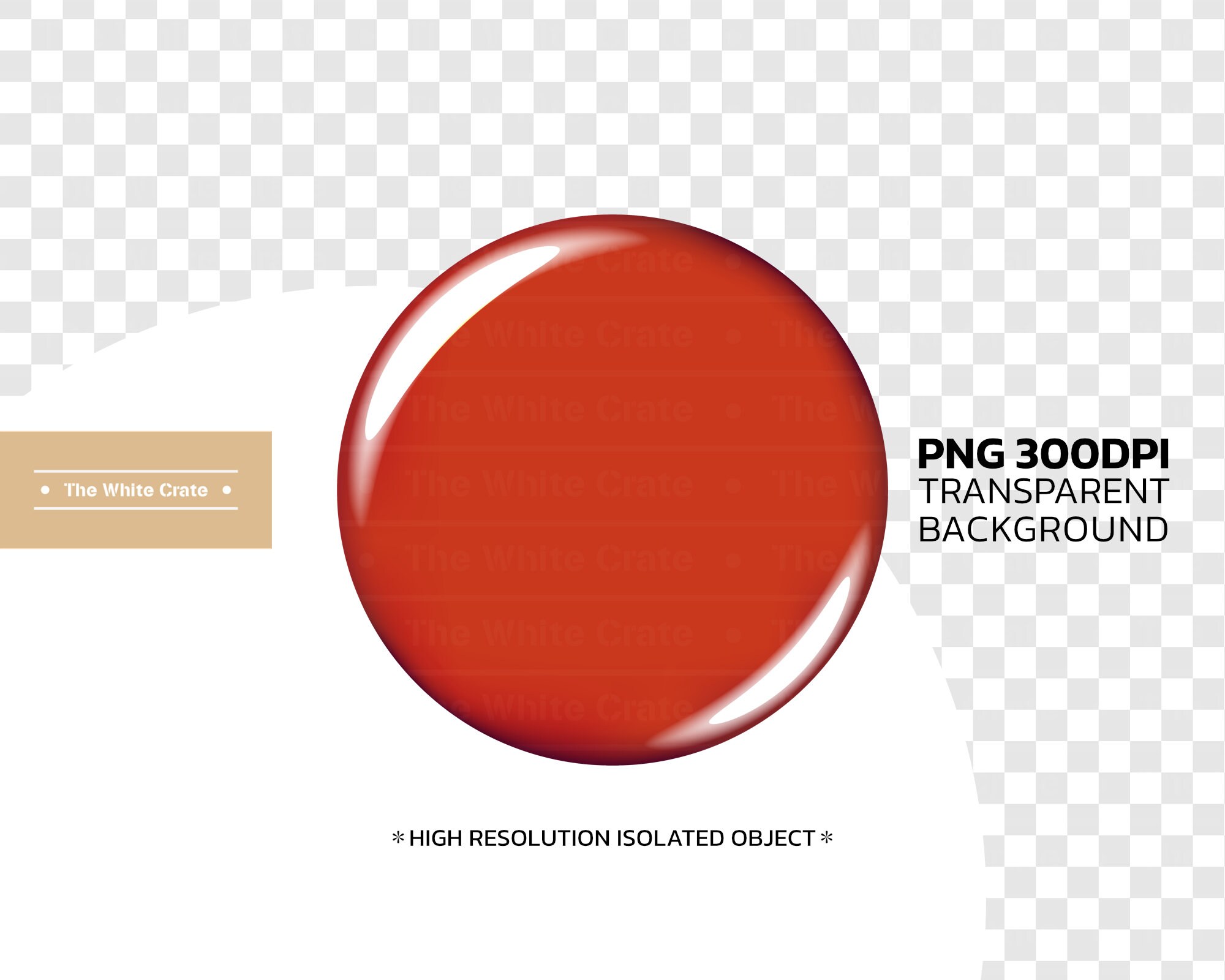 Red Badge Mockup. Isolated Round Badge Button Brooch. Realistic Red ...