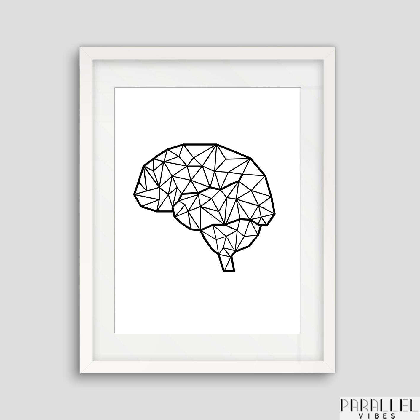 Printable Brain Art, Anatomy Brain Print Art, Human Cerebrum Wall Art ...