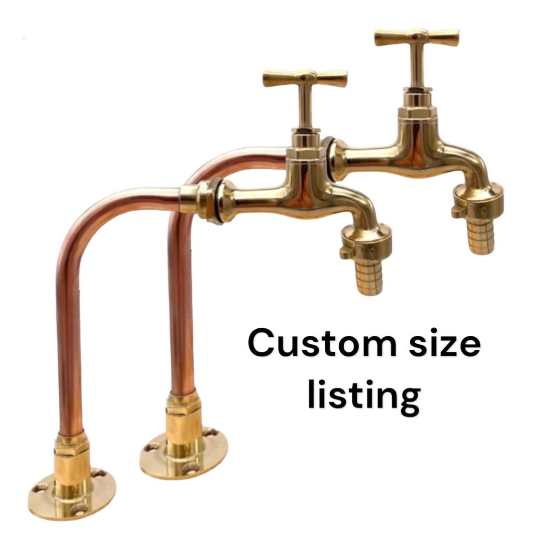 Bespoke Copper & Brass Taps – Industrial Rustic Taps - Custom Size ...