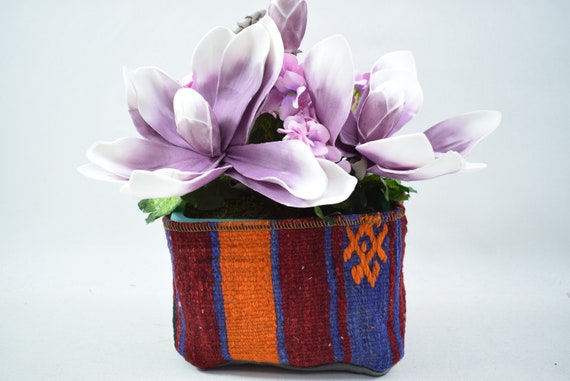 Planter Bag Plant Pot Boho Basket Storage Bag Nursery Pot - Etsy