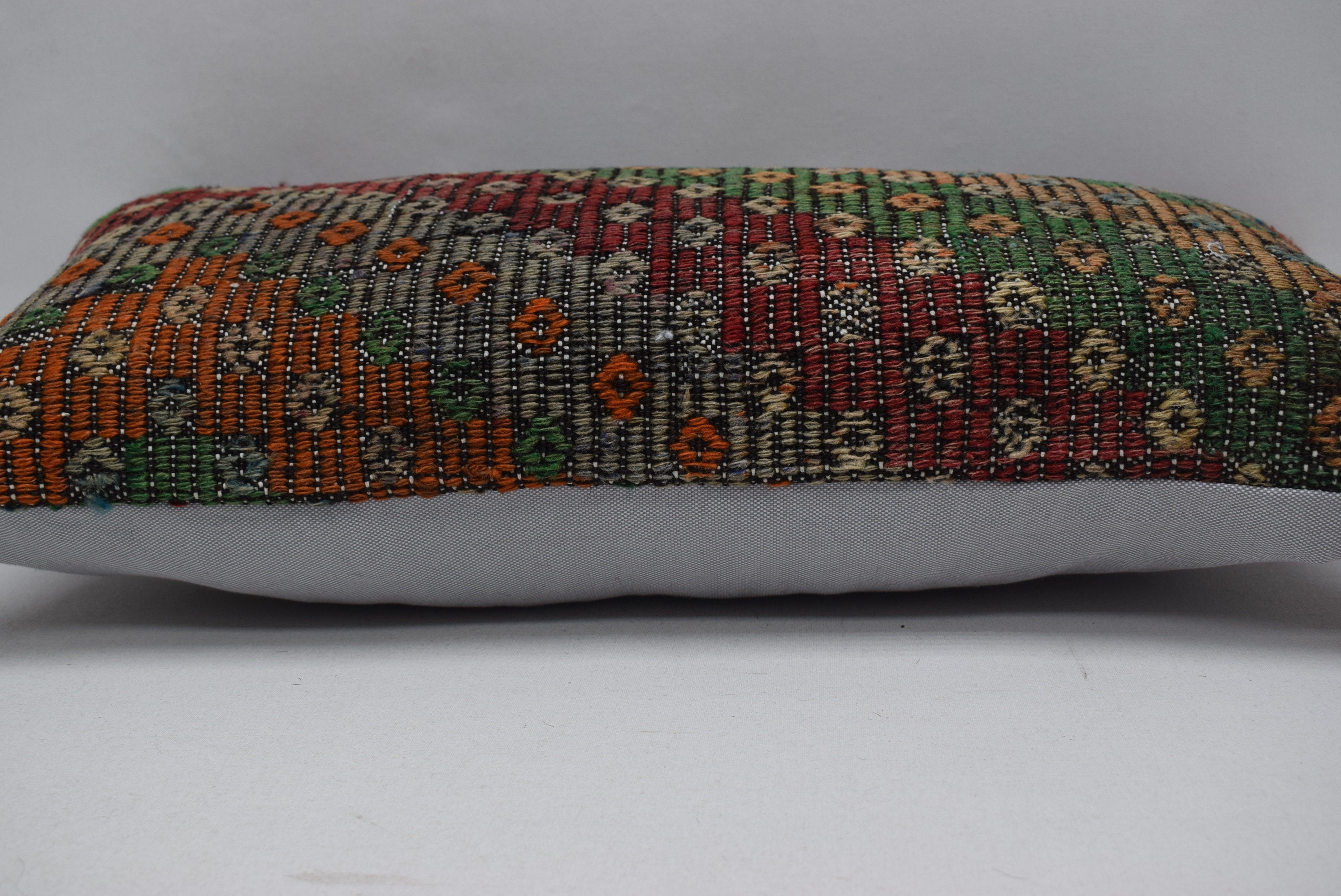Ethnic Kilim Pillow, Decorative Pillow, Geometric Design Kilim Pillow ...