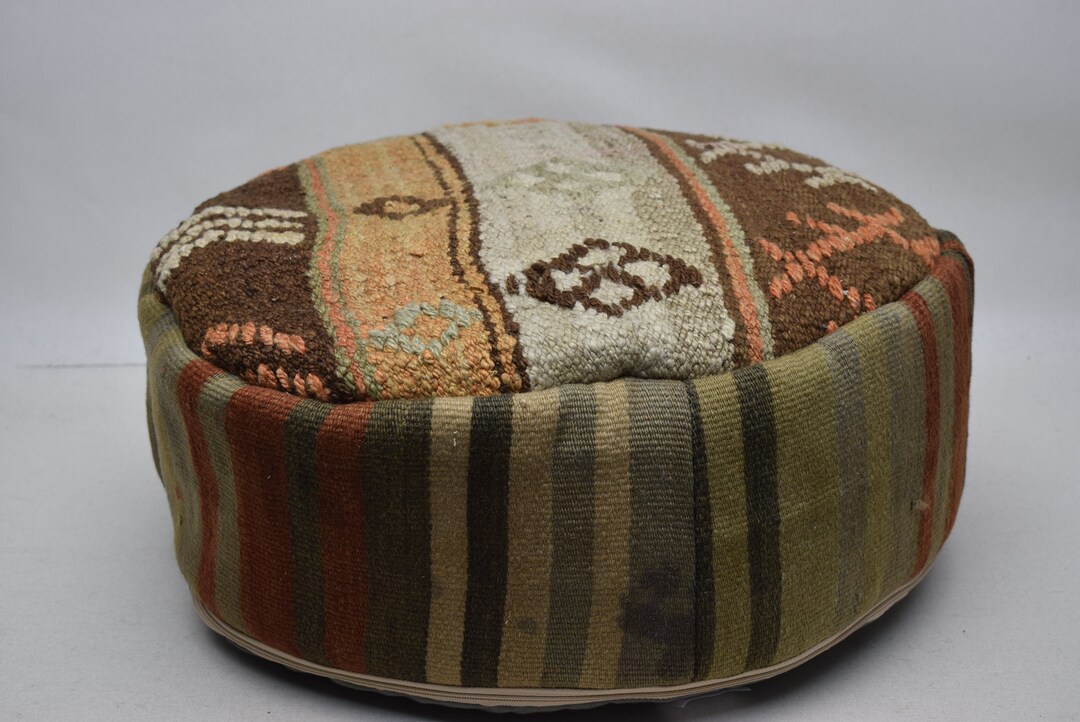 Moroccan Style, Round Pouf, Camping Pillow, Garden Pouffe, Throw Pillow ...