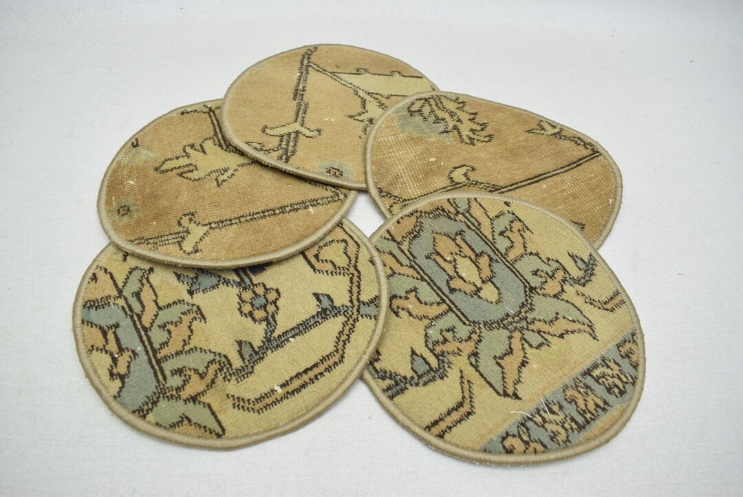 Organic Dining Table Coaster, 5 Pieces American Service Set, Dinner ...